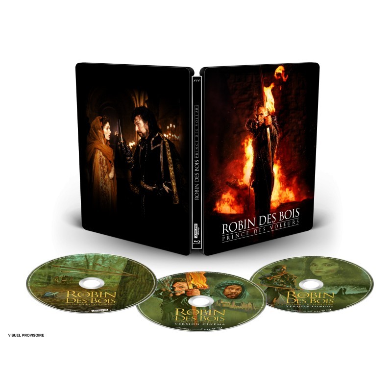 ROBIN DES BOIS, PRINCE DES VOLEURS - COMBO UHD 4K + 2 BLU RAY ...